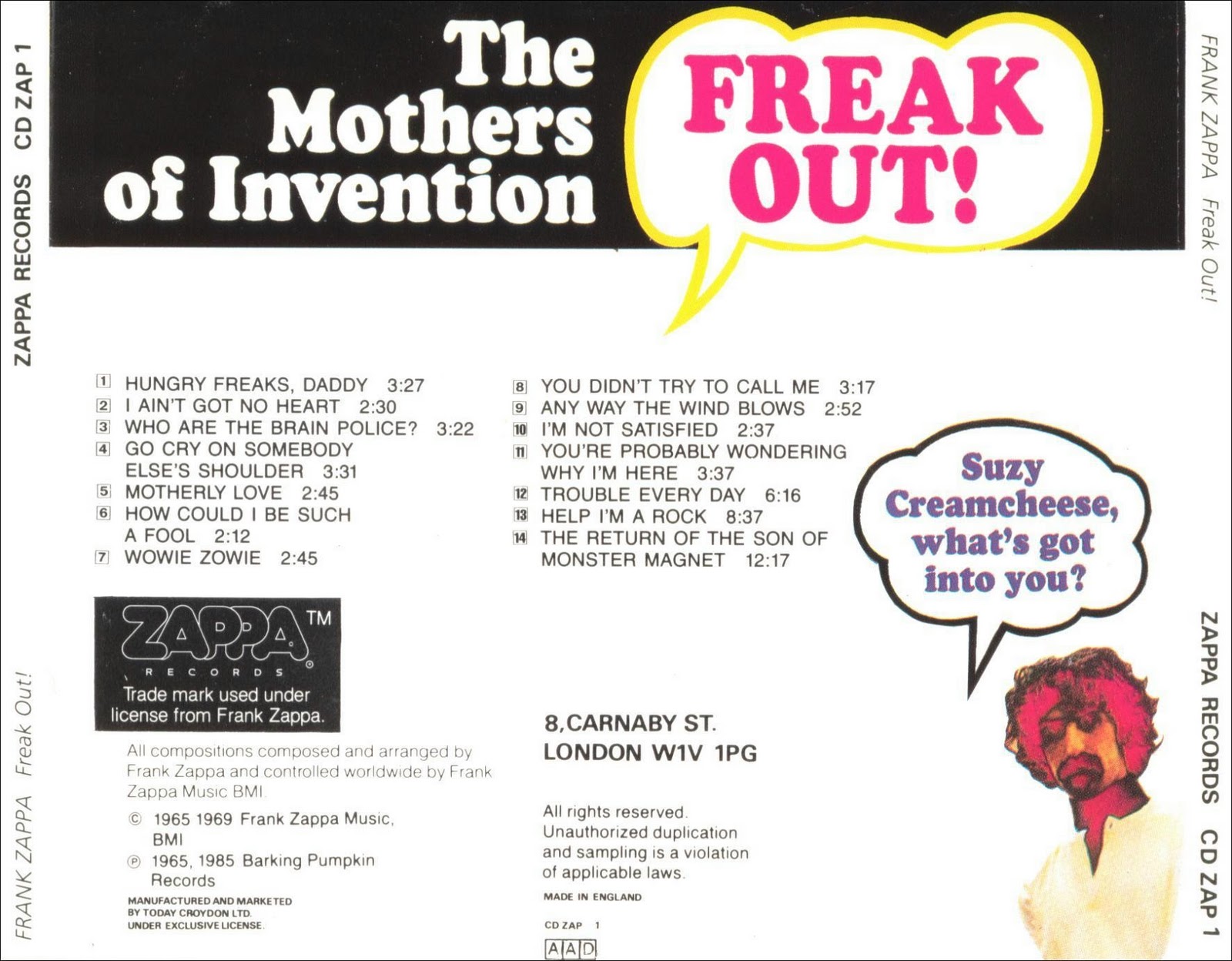 BlogRoddus: Mothers of Invention - Freak Out! (USA 1966)